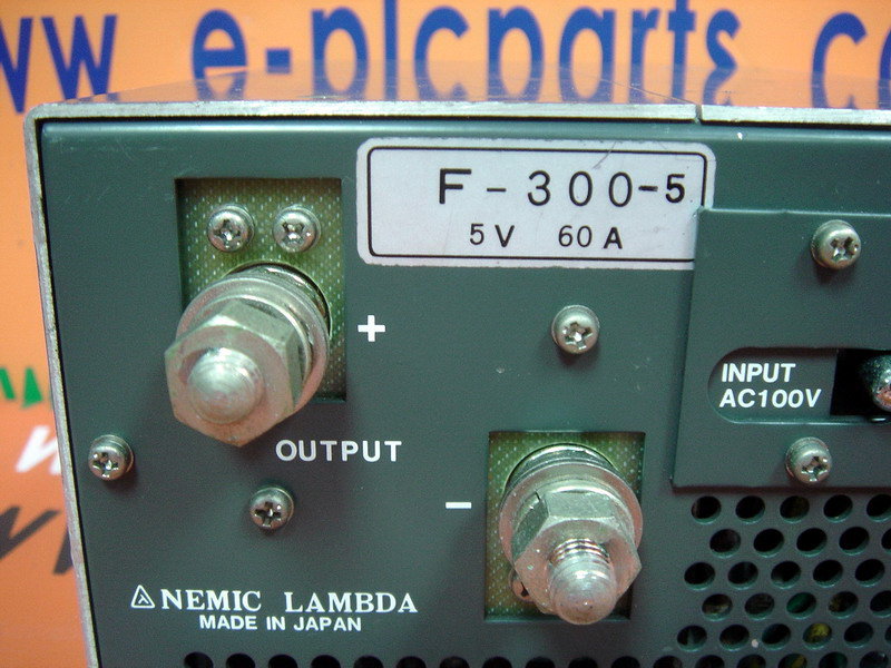 NEMIC-LAMBDA F-300-5 POWER SUPPLY - 裕益科技自動化設備可程式編碼器PLC分散式控制系統DCS